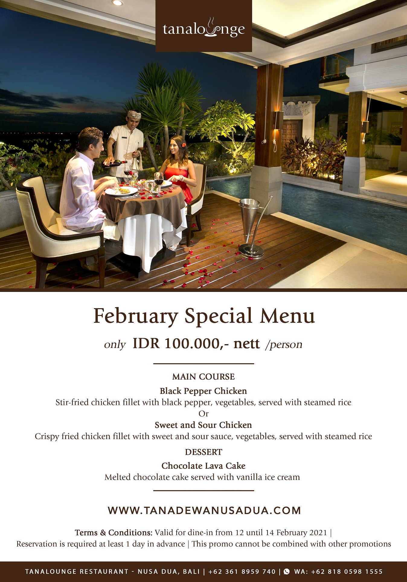 February Special Menu at Tanalounge Nusa Dua | Fabfit
